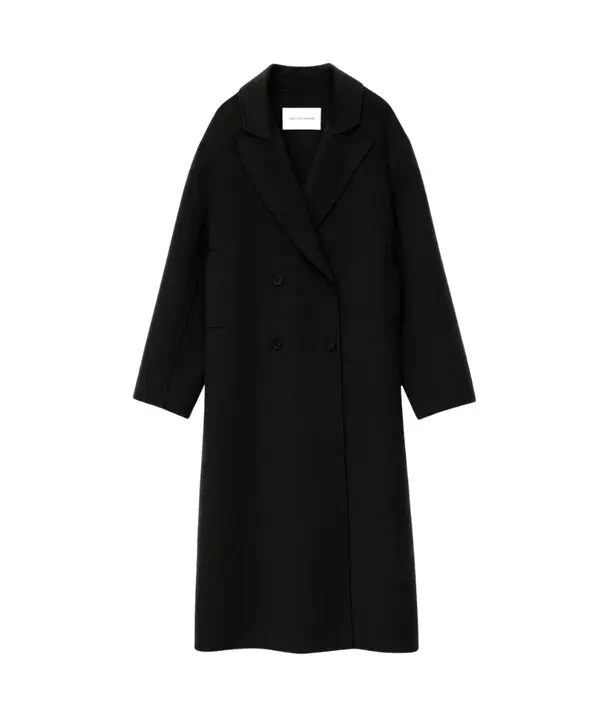 Iris Von Arnim Doubleface Coat Devara - Black
