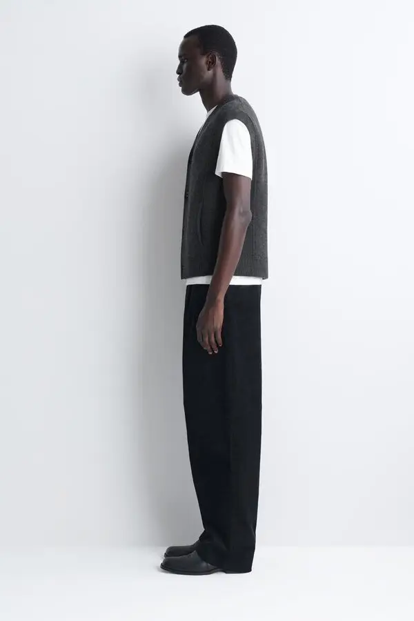 Cos Buttoned Boiled-wool Vest