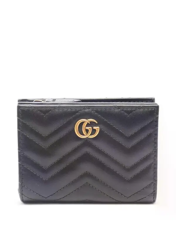 Gucci 2010s Gg Marmont Bi-fold Wallet - Black