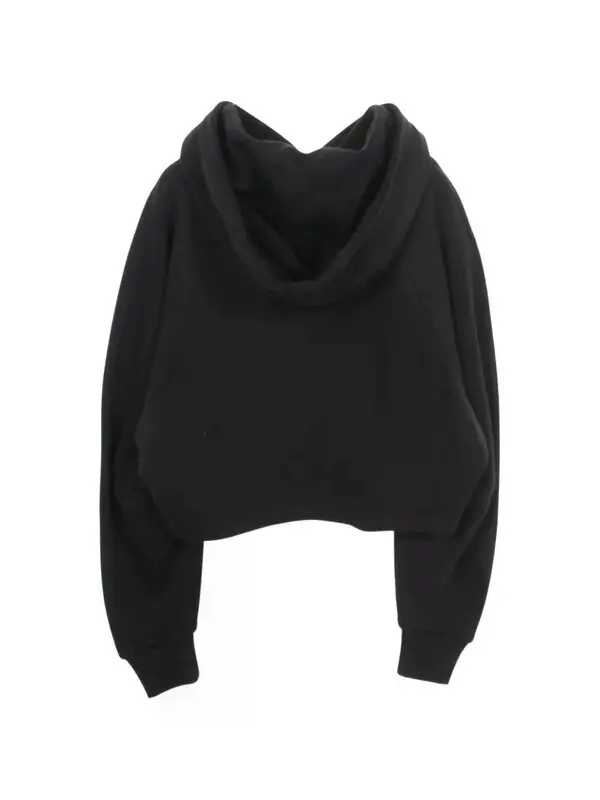 Loewe 2020's Anagram Cropped Hoodie - Black