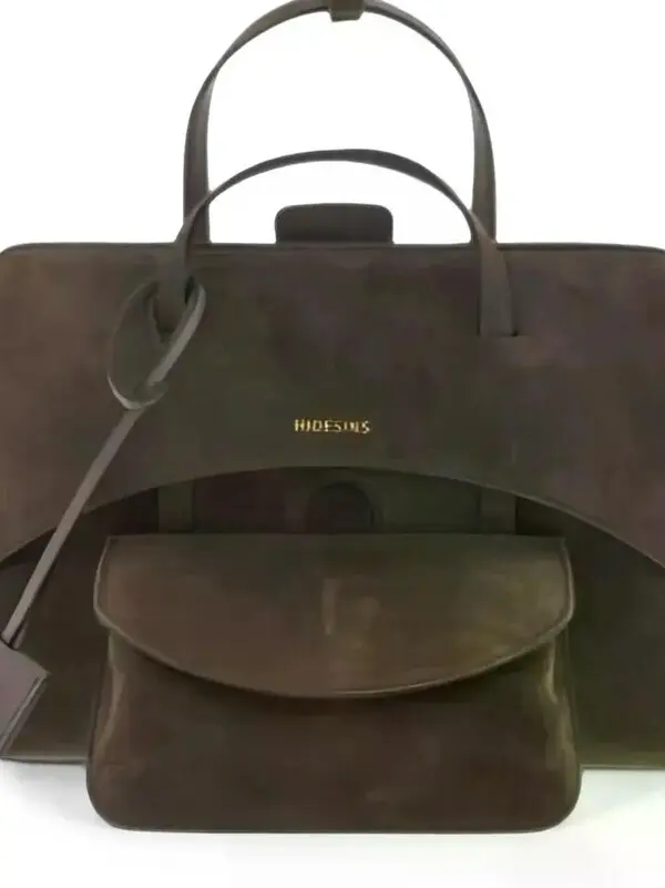 HIDESINS L Flap Logo-print Tote Bag