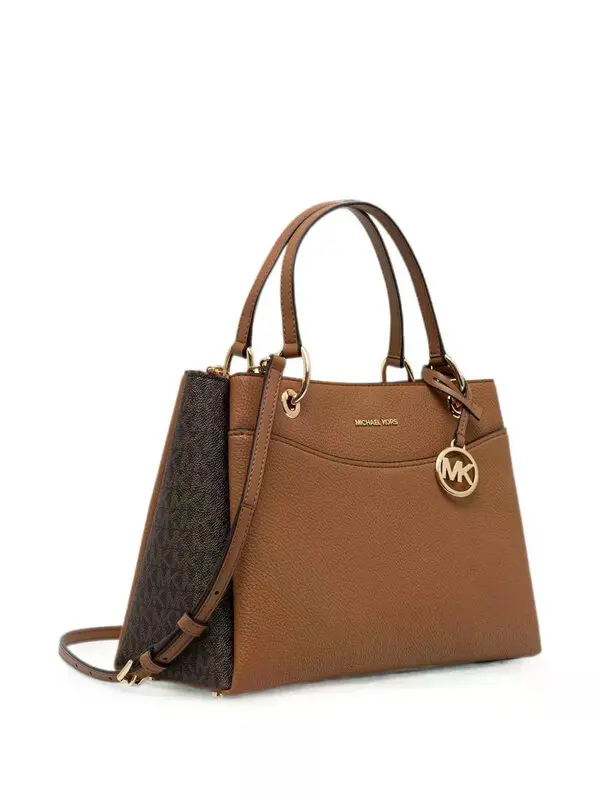 Michael Kors Logo-print Pebbled-leather Tote Bag