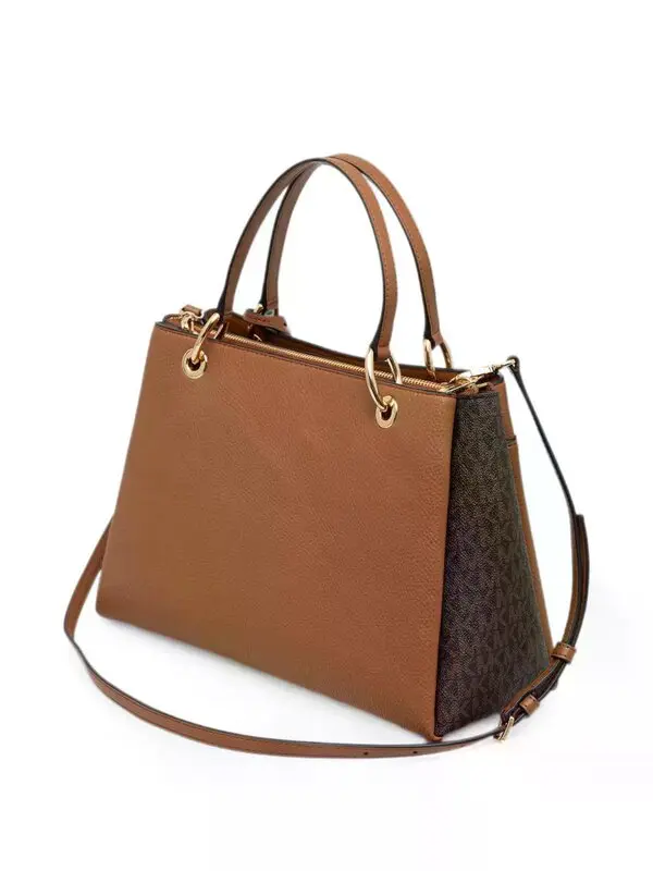 Michael Kors Logo-print Pebbled-leather Tote Bag