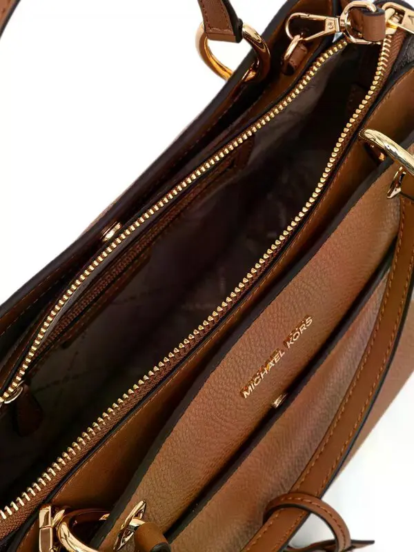Michael Kors Logo-print Pebbled-leather Tote Bag