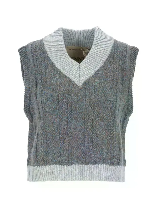 PENNYBLACK Cable-knit V-neck Sweater