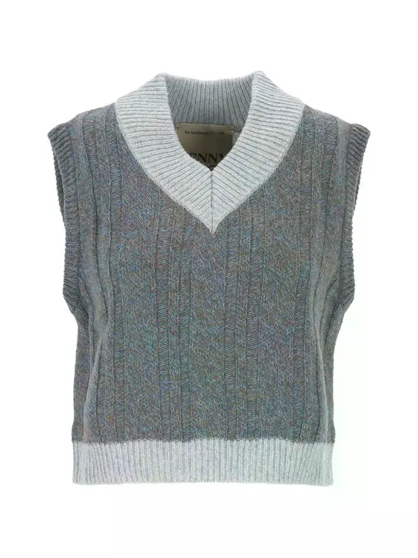 PENNYBLACK Cable-knit V-neck Vest