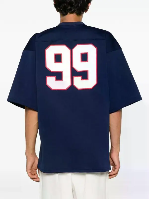 WILLY CHAVARRIA Logo-patch V-neck T-shirt