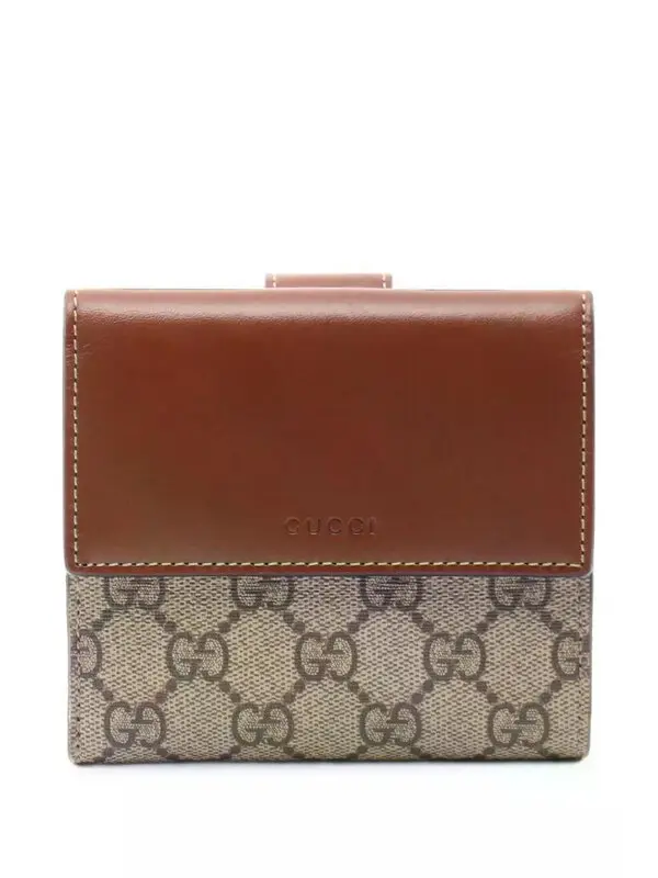 Gucci 2010s Gg Supreme W Hook Wallet - Brown