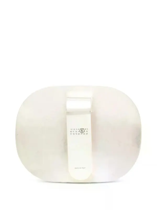 MAISON MARGIELA Engraved Buckle-motif Brooch - Silver