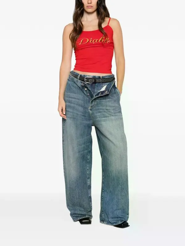 WILLY CHAVARRIA Diablo Cholita Tank Top - Red