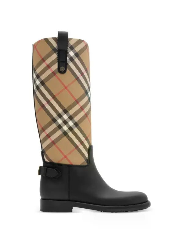Burberry Check Cavalier Outdoor Boots - Neutrals