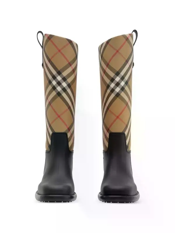 Burberry Check Cavalier Outdoor Boots - Neutrals