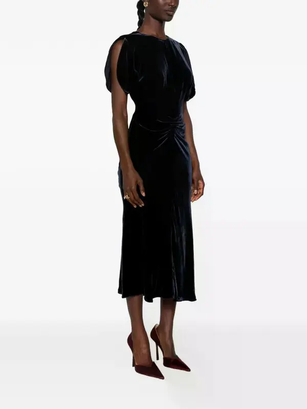 Victoria Beckham Velvet Midi Dress