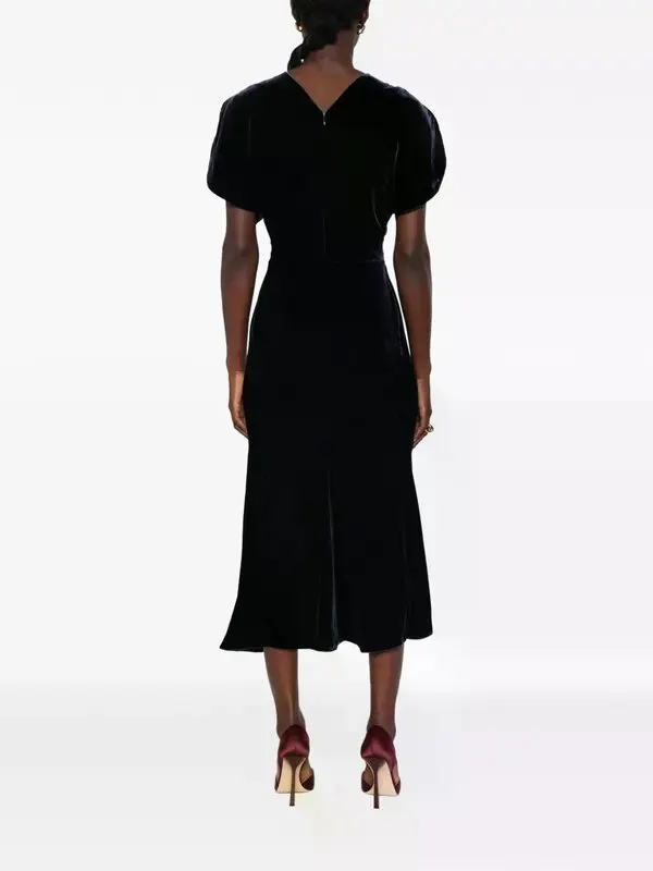 Victoria Beckham Velvet Midi Dress