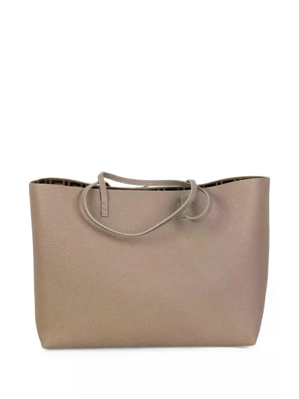 Fendi Mediumk Roll Grained Leather Tote Bag