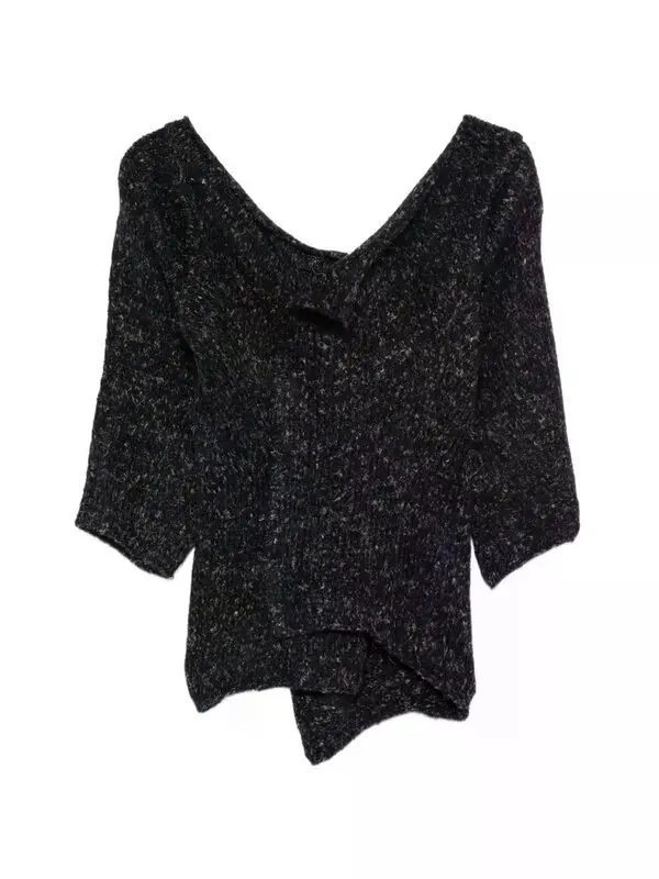 RUNDHOLZ Melange-effect Asymmetric Sweater