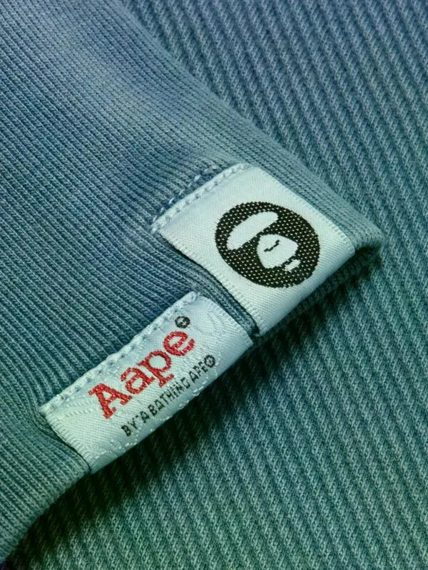 AAPE BY *A BATHING APE Denim-patch Graffiti-print Sweater