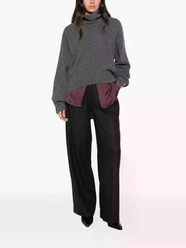 Liu Jo Roll-neck Button-cuff Sweater