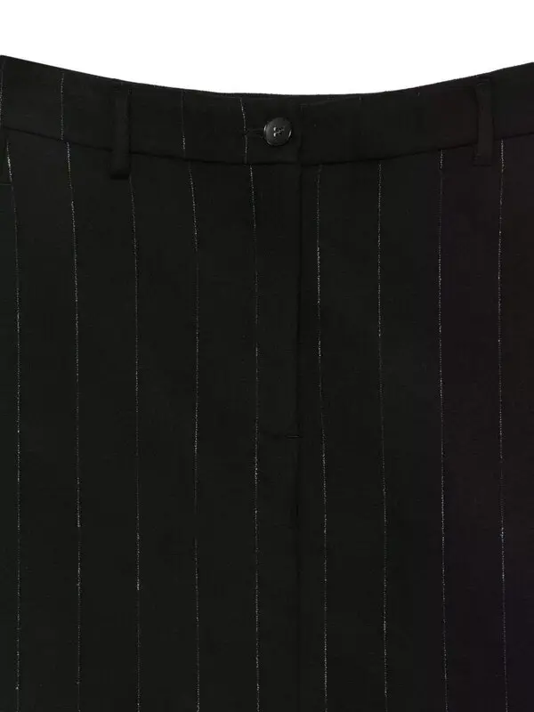 Seventy Pinstripe Front-slit Skirt