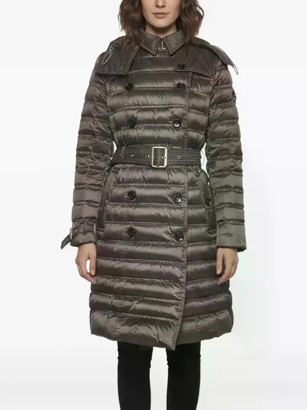 Burberry Double-breasted Puffer Jacket - Grey