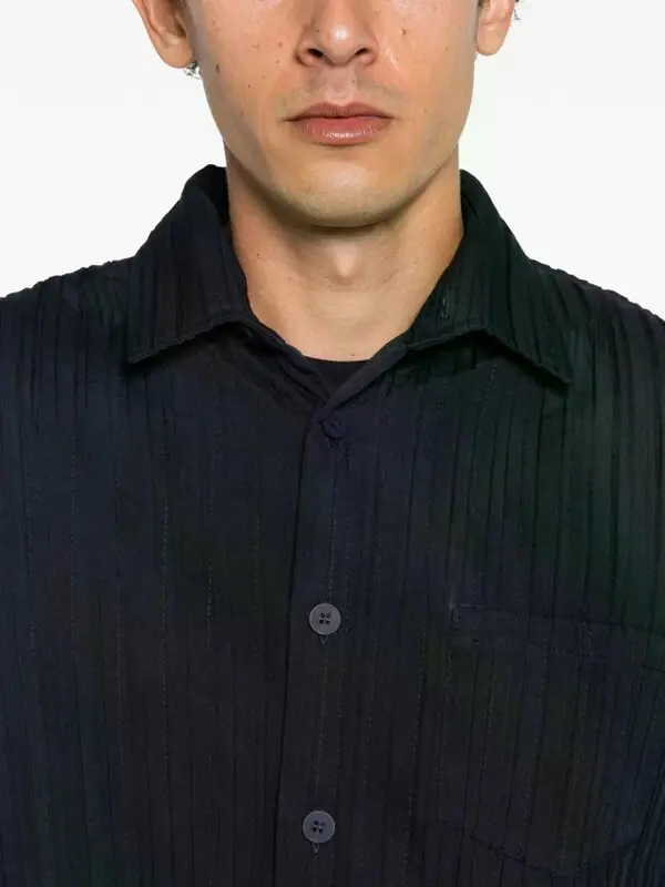 GONGDID DESIGN Plissé-effect Shirt