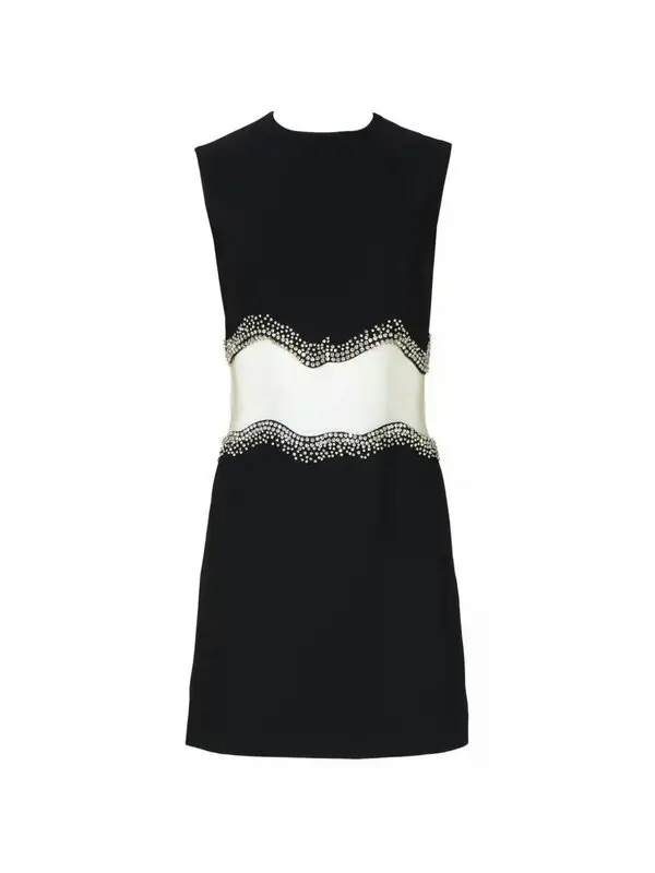 Costarellos Fayna Crystal-embellished Minidress - Black