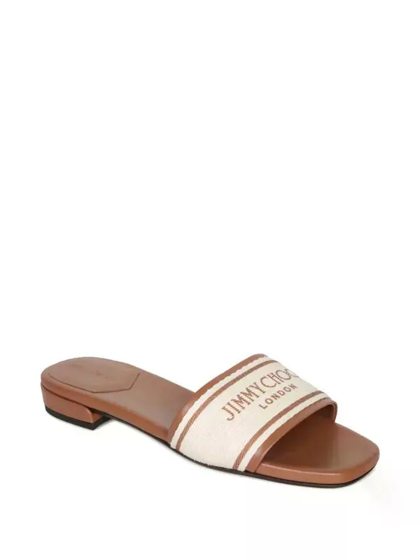 JIMMY CHOO Logo Strap Sandals