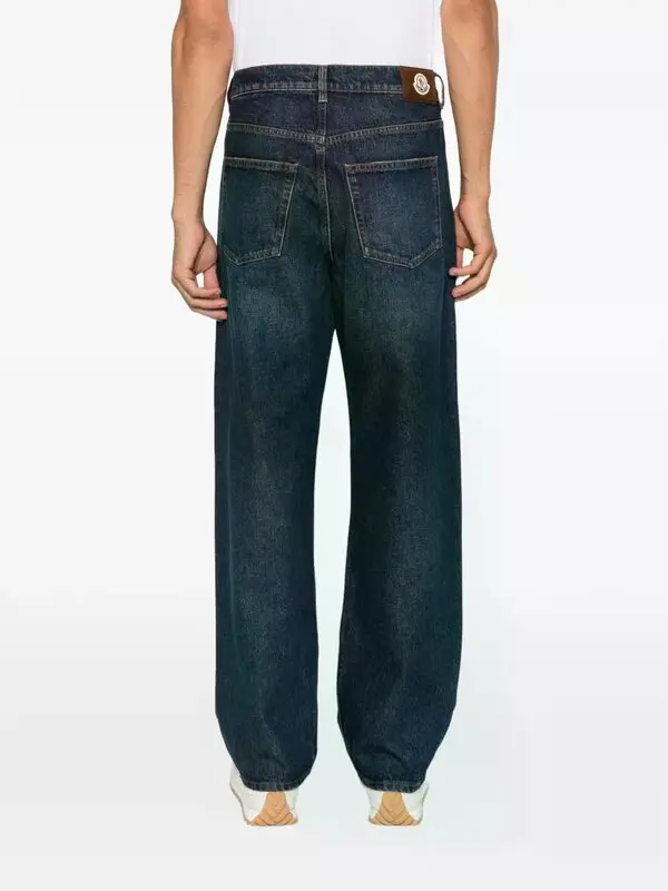 Moncler Stone-washed Straight-leg Jeans