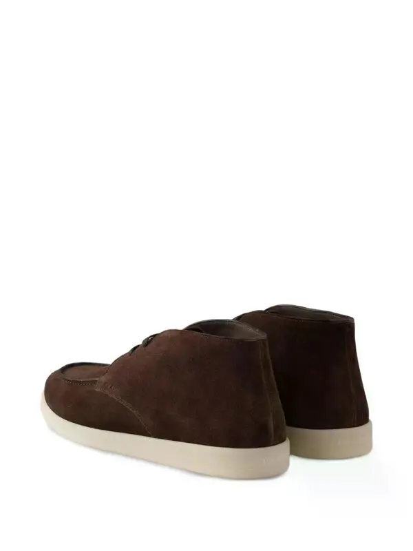 Prada Suede Chukka Boots - Brown