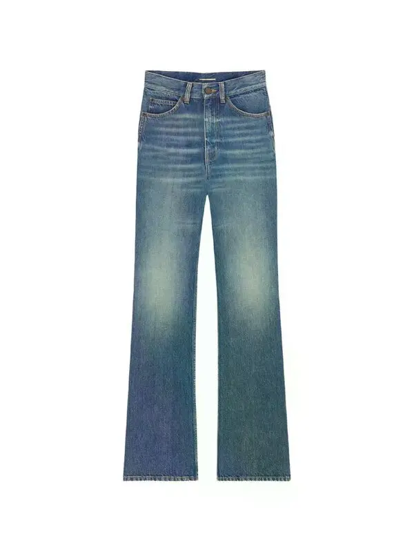 Saint Laurent Clyde High-rise Straight Jeans