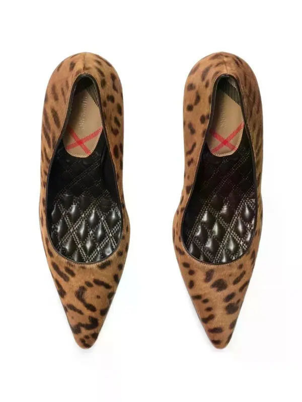 Burberry Leopard Print Dame High Pumps