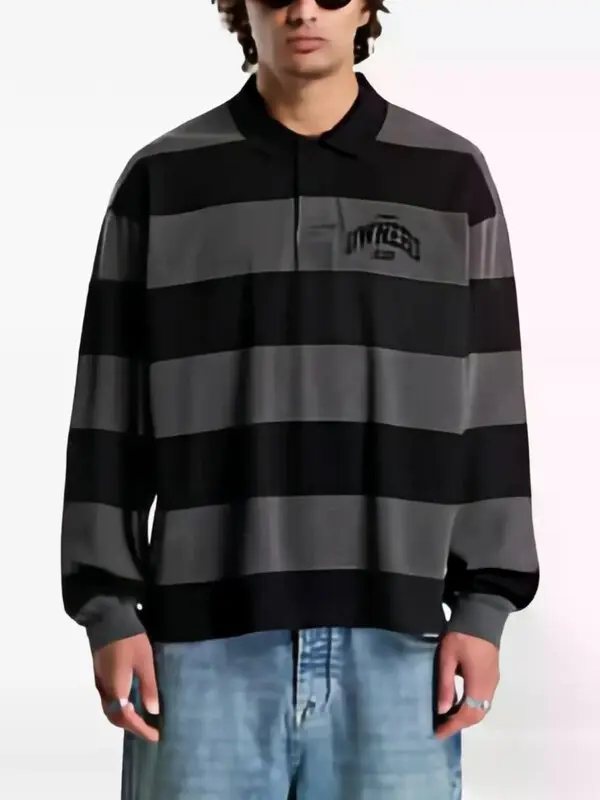 REPRESENT Owners Club Horizontal-stripe Polo Shirt