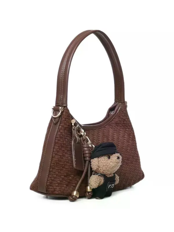 V°73 Woven-effect Shoulder Bag