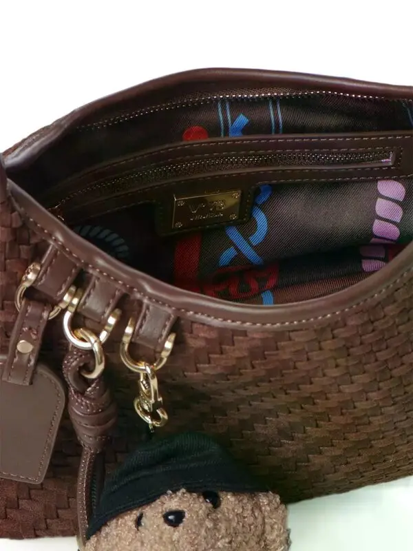 V°73 Woven-effect Shoulder Bag