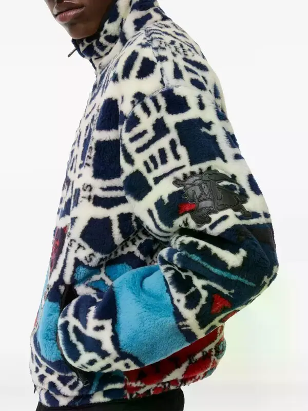 Burberry London Map Fleece Jacket