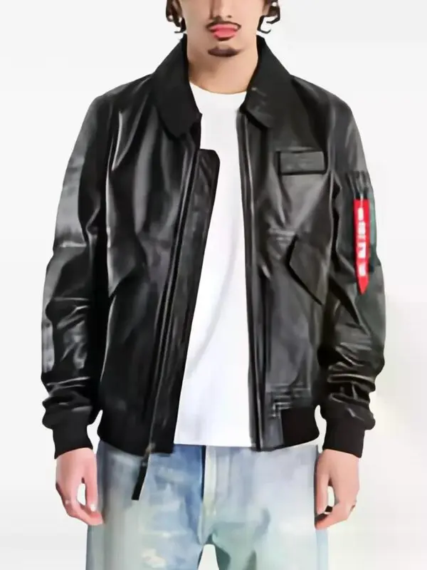 Alpha Industries Cwu-45/p Leather Jacket