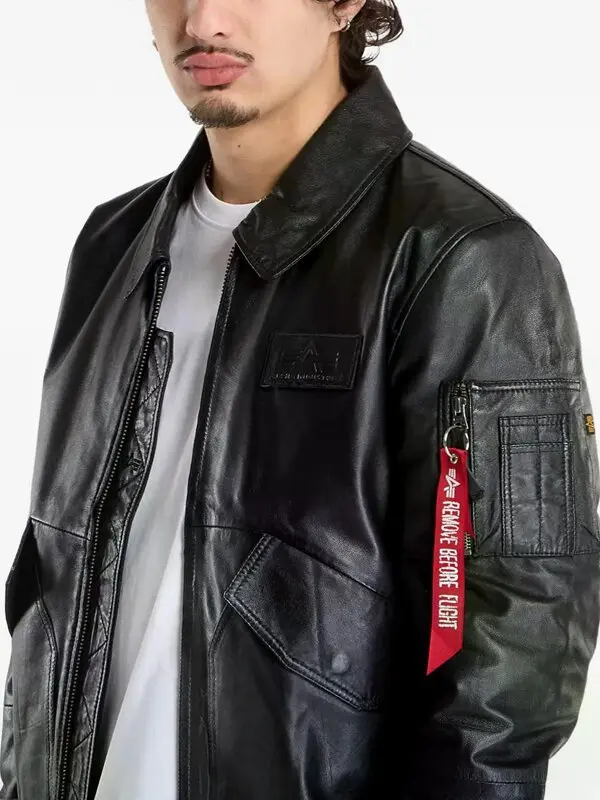 Alpha Industries Cwu-45/p Leather Jacket