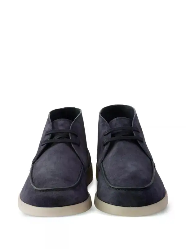 Prada Suede Chukka Boots - Blue