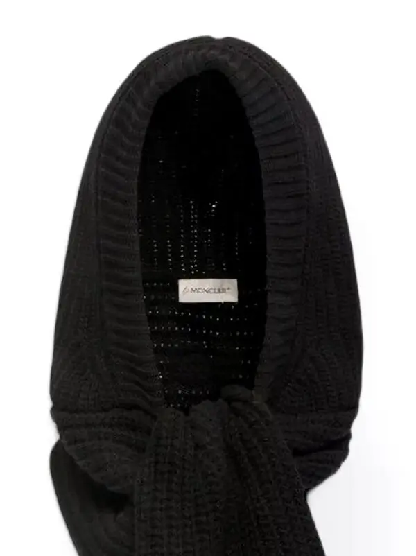 Moncler Ribbed-knit Hooded Scarf