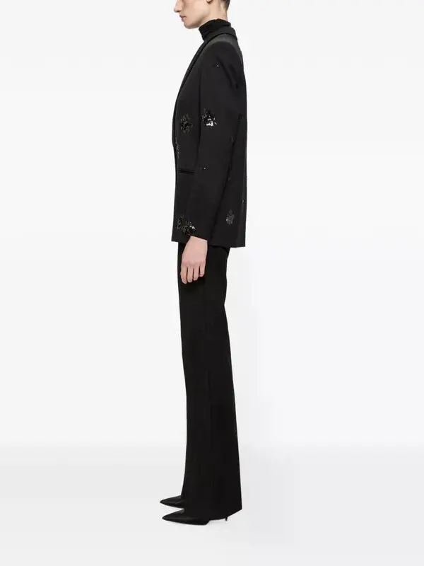 NISSA Striped Straight-leg Trousers