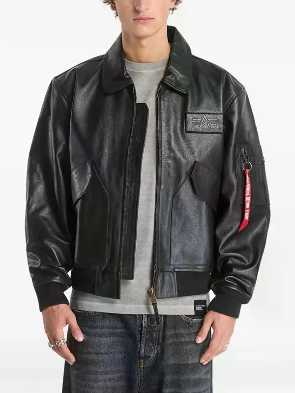 Alpha Industries Cwu-45/p Leather Jacket