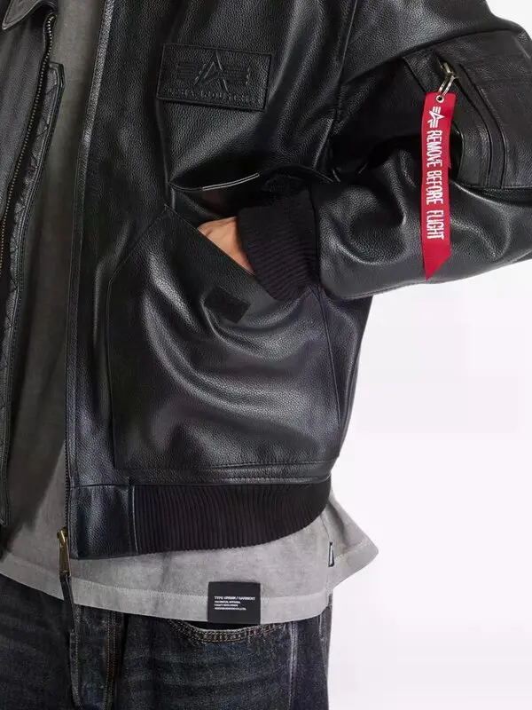Alpha Industries Cwu-45/p Leather Jacket