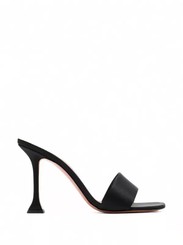 Amina Muaddi Andreea Satin Sandals