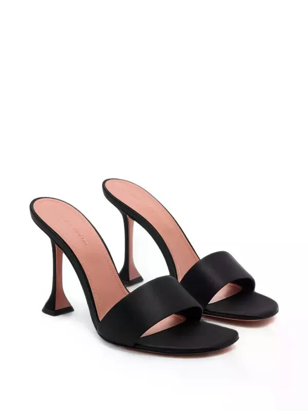 Amina Muaddi Andreea Satin Sandals