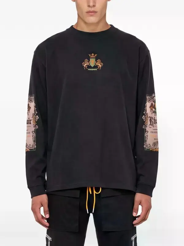 Rhude Crest-print Long-sleeve T-shirt