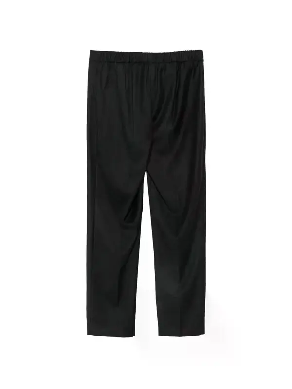 Marina Rinaldi Elasticated-waistband Pressed-crease Trousers