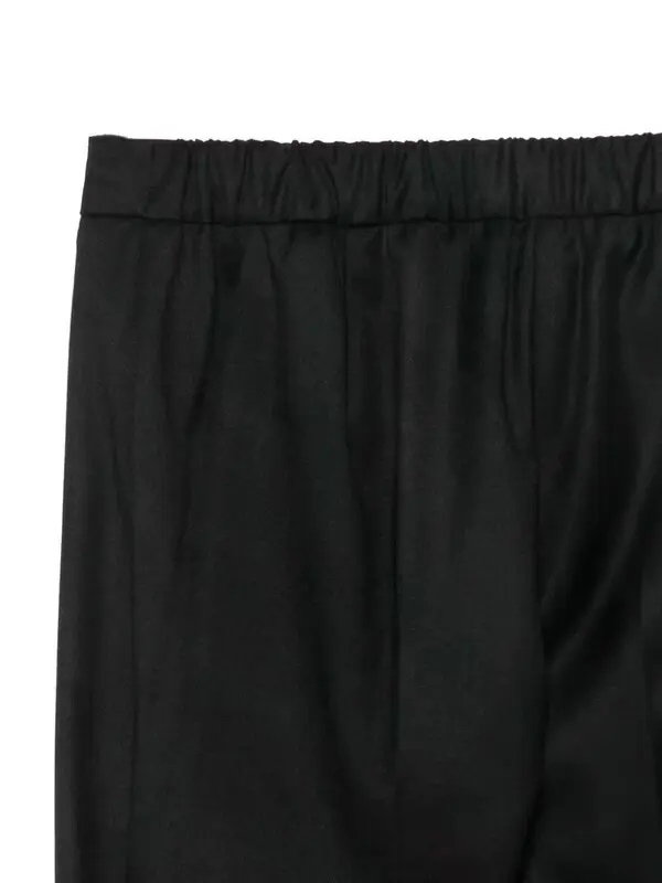 Marina Rinaldi Elasticated-waistband Pressed-crease Trousers