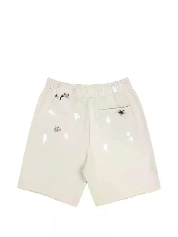 WARMAN Graphic-print Paint-splatter Track Shorts