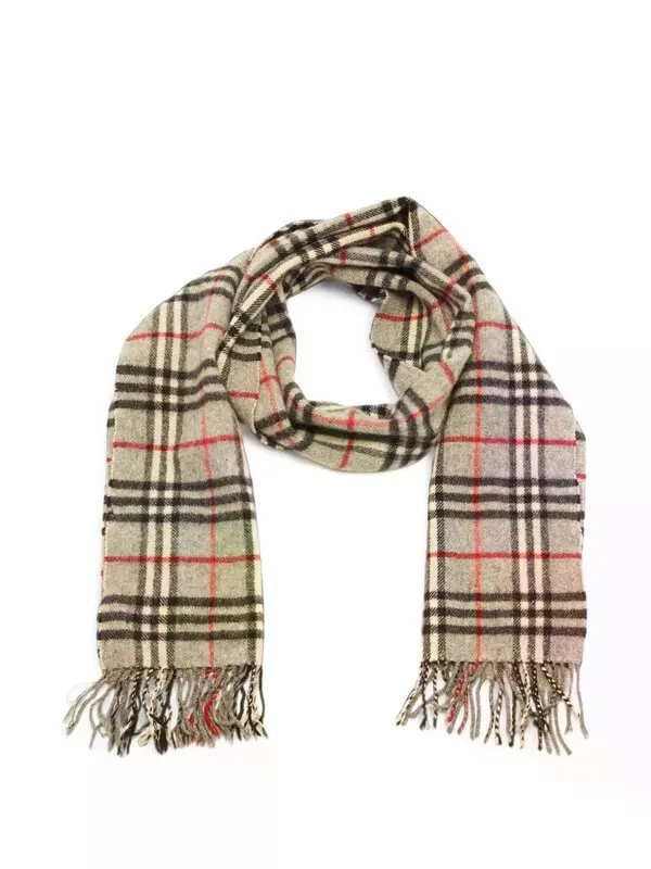 Burberry Nova Check Fringed Scarf