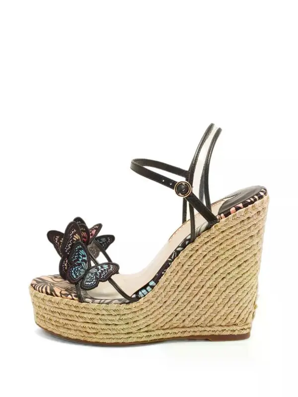 SOPHIA WEBSTER Jade Butterfly Heeled Espadrilles